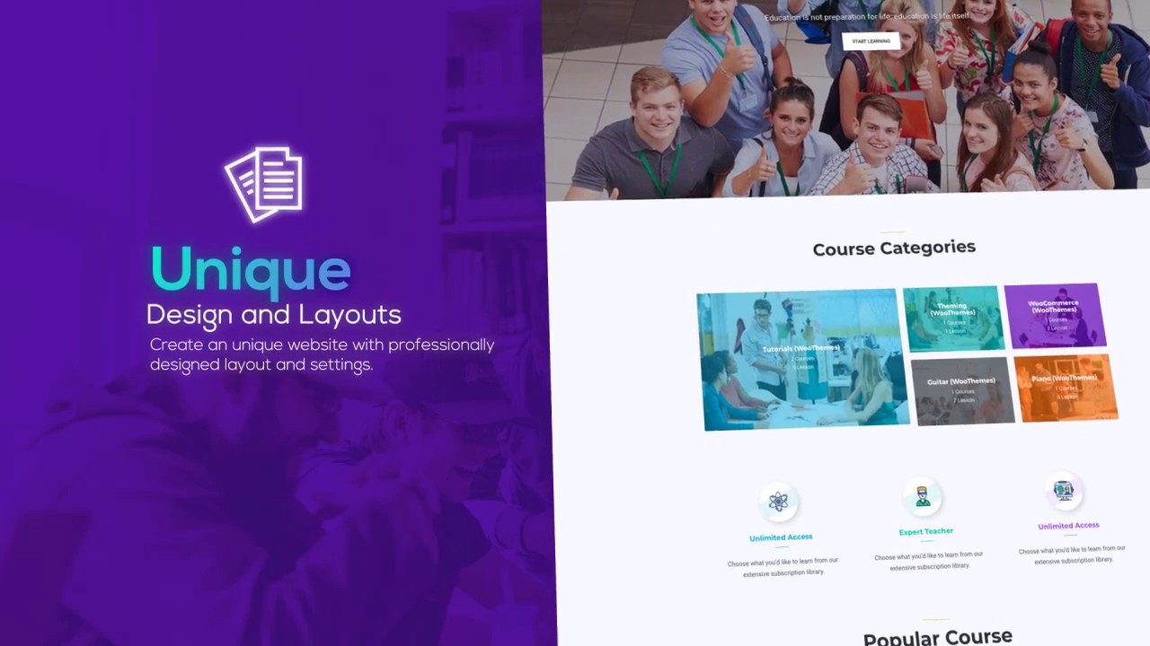 Best Education & LMS WordPress Theme Preview - ThemeXpert