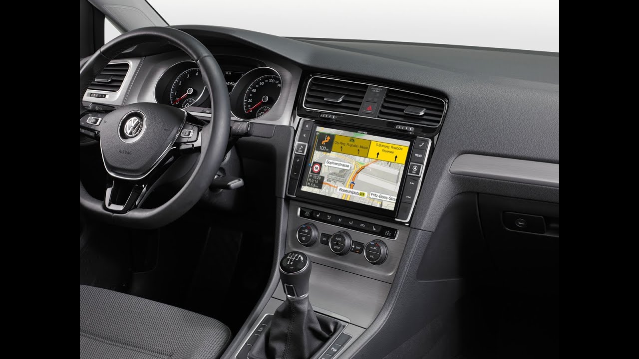 Alpine 9-Inch Navigation for VW Golf 7 Comes With Installation Video ...