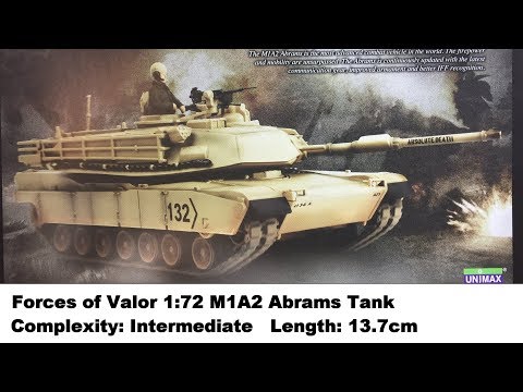 Forces of Valor 1:72 M1A2 Abrams Tank Kit Review