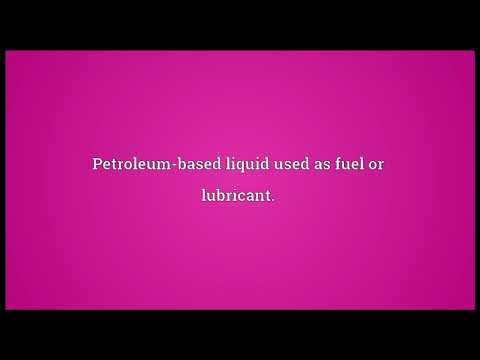 oil meaning in English