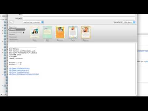 Using Mail Stationery for Creative Emails