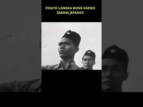 PIDATO LANGKA BUNG KARNO DI ZAMAN JEPANG #bungkarno #soekarno #indonesia #president #sukarno #pidato
