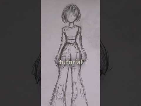 Body drawing tutorial #drawing #art #sketch #sketchbook #sketching #tutorial #draw #aesthetic #cute