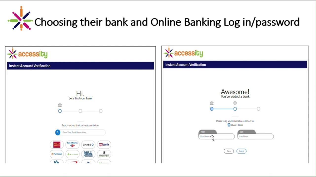 Linking Your Bank Account with Decision Logic