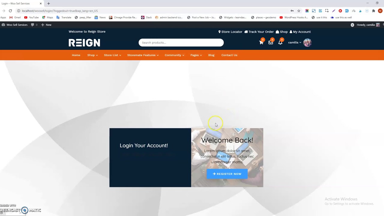 how to add service status widget