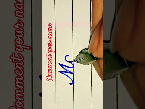Manvi name is beautiful name #shortsfeed #cursivecalligraphy
