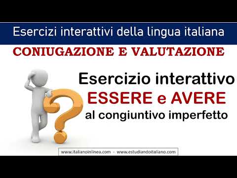 Coniugazione dei verbi essere e avere al congiuntivo imperfetto. Video con esercizio