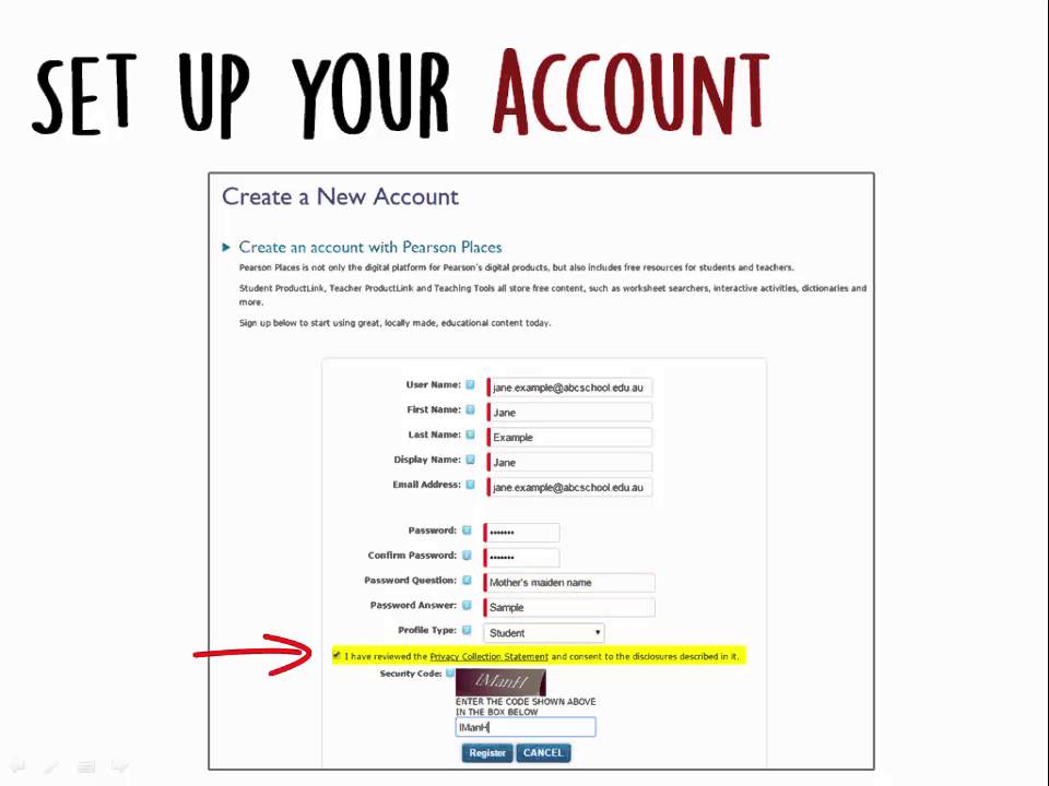 Pearson e-book access