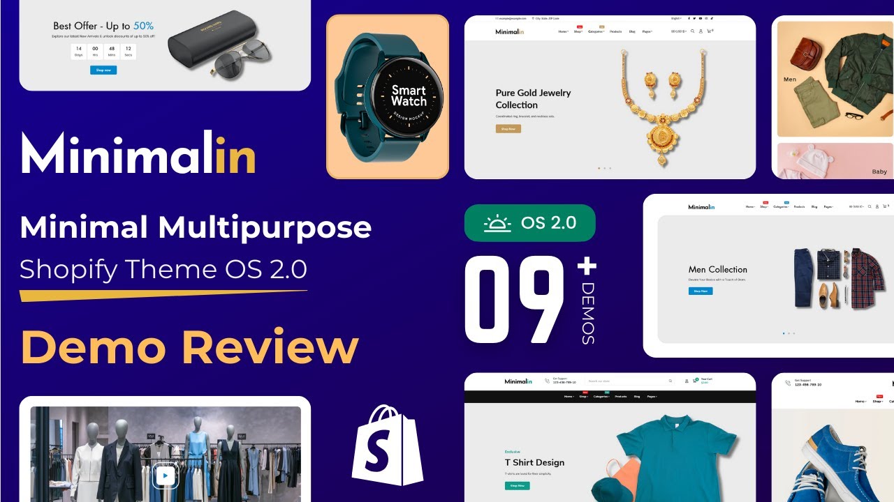 Minimalin - Minimal Multipurpose Shopify Theme OS 2.0 (Demo Review)