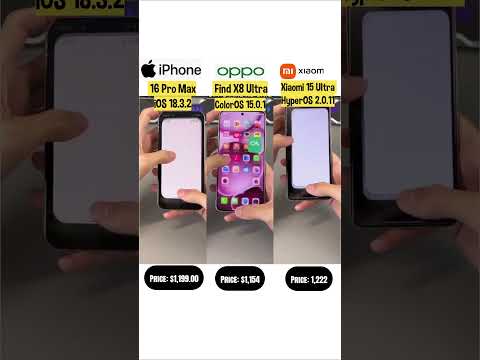 iPhone 16 Pro Max vs Find X8 Ultra vs Xiaomi 15 Ultra - Fastest OS Update Wins!