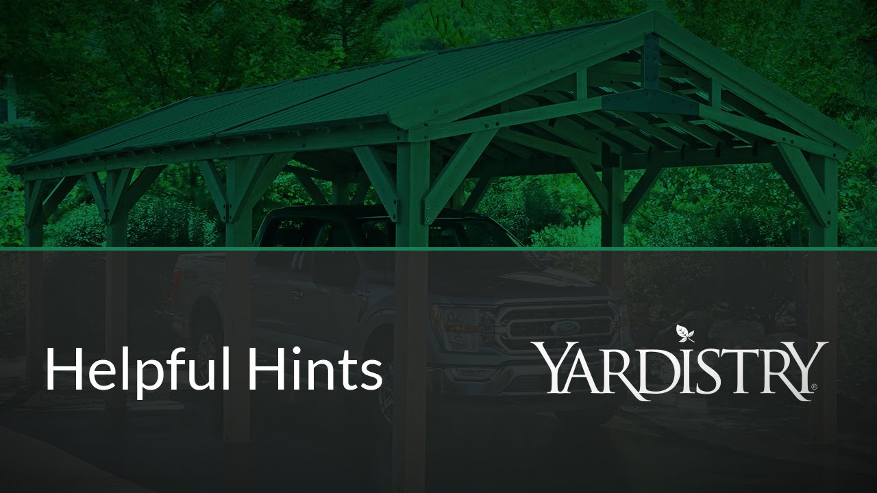 Multi-Purpose Shade Structure - Helpful Hints