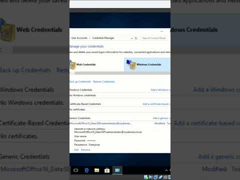 Outlook - Delete old password (credential manager). #shorts #shortsfeed