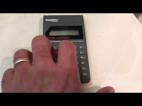 Vintage Franklin PS-99 Spelling Ace Pocket Electronic Speller Webster