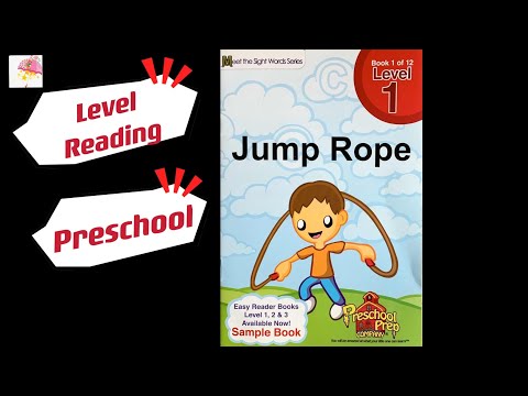 Preschool level reading | Meet the sight words | Level 1 book 1 Jump Rope