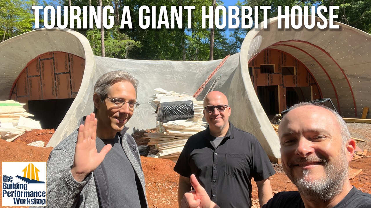 Underground House HVAC Tour at Rough-In: Mixing Room Method Experimental Design for Hobbit House
