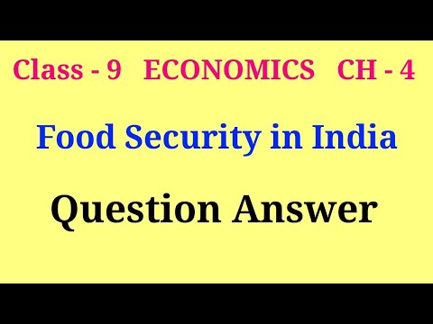 food security in india question answer | class 9 economics chapter 4 question answer