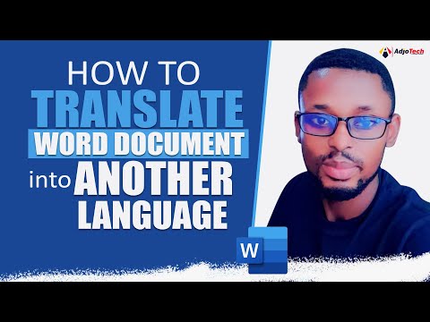 How to translate word document into another language