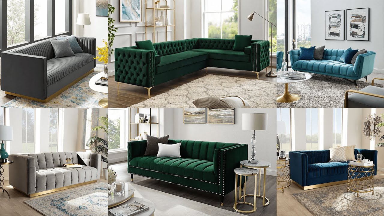 Upgrade Your Living Space with These Modern Velvet Sofa Designs