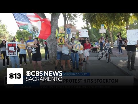 Anti-ICE protest held in Stockton