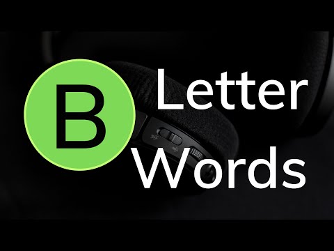 words starting with B letter