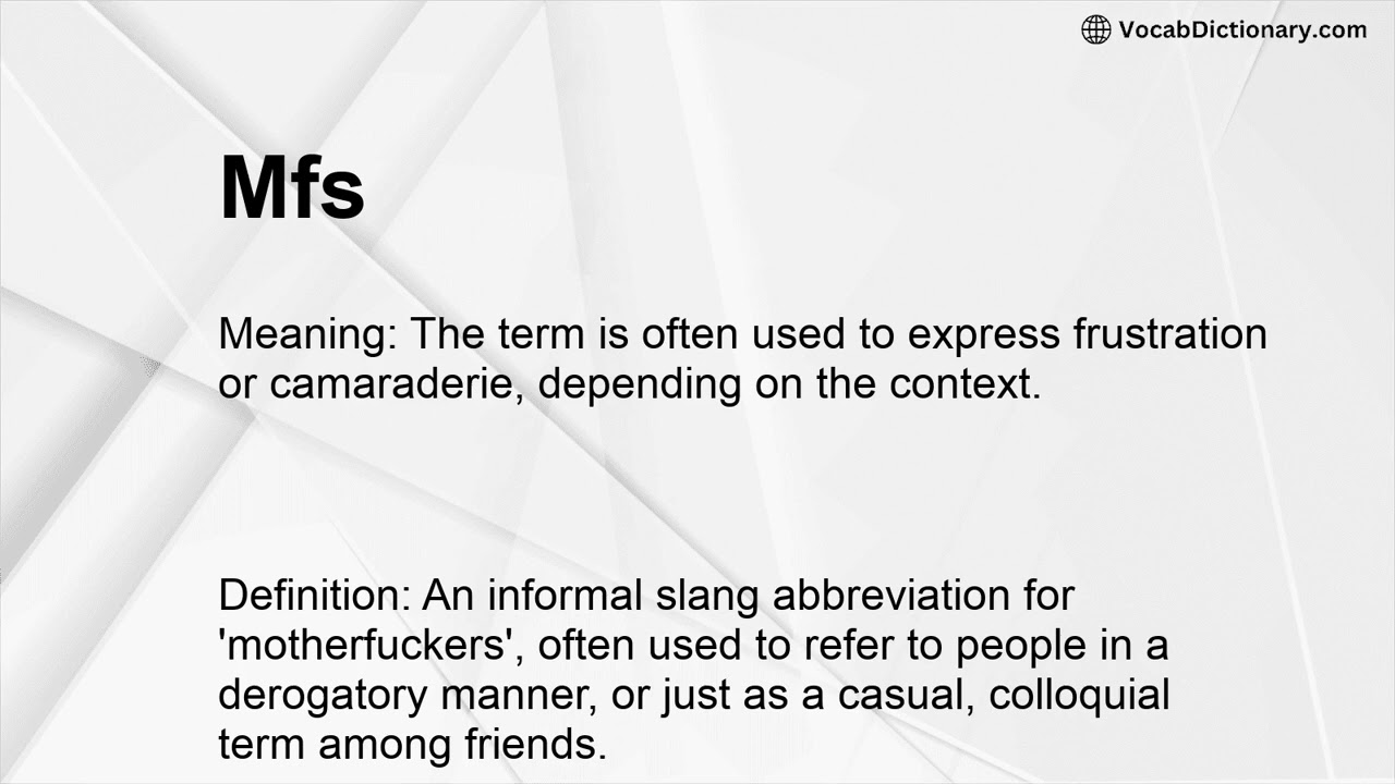 Mfs Meaning