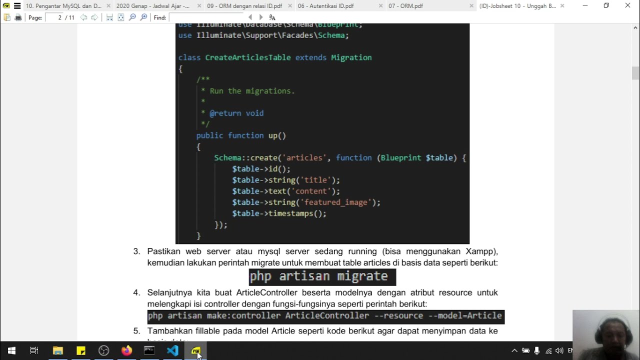 Pemrograman Web Lanjut - 10. Unggah Berkas dan Export PDF