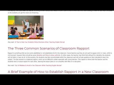 What is Rapport and How Does It Affect the Dynamics of an EFL Classroom | ITTT TEFL BLOG