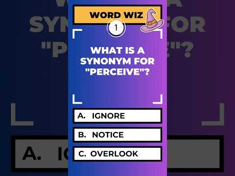 Synonym Search: Perceive