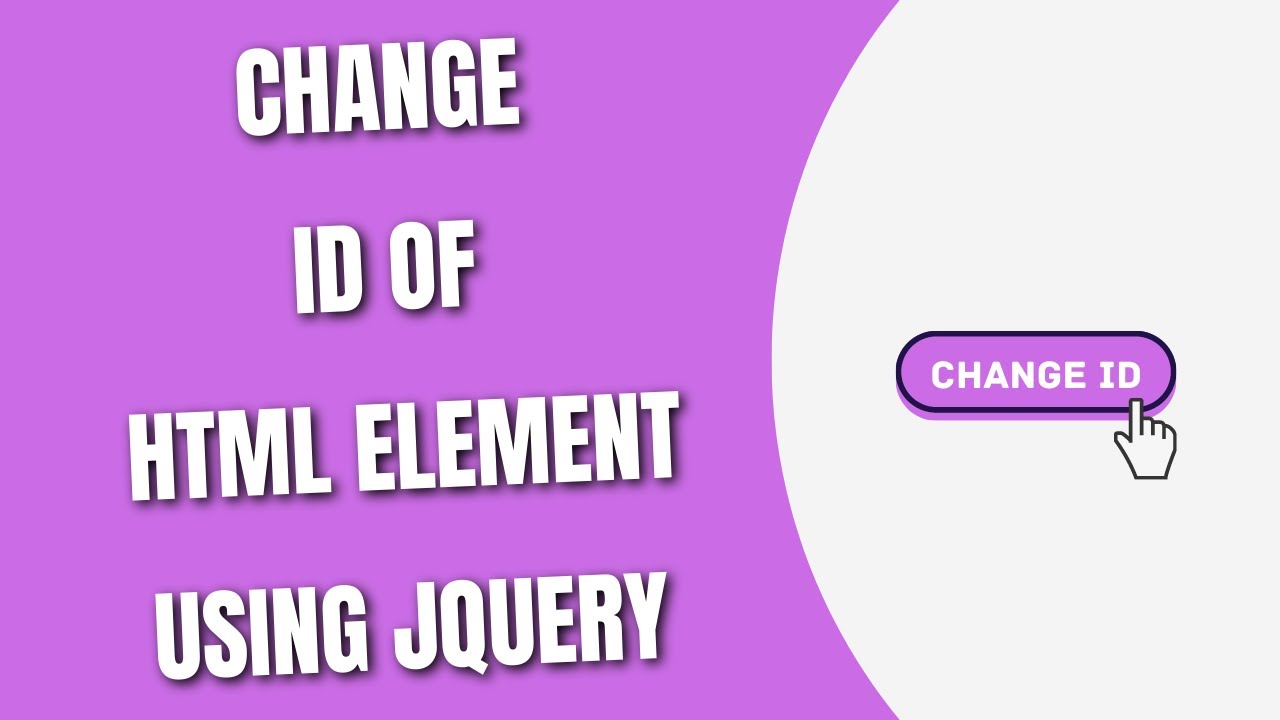 Change id of HTML Element using jQuery [HowToCodeSchool.com]