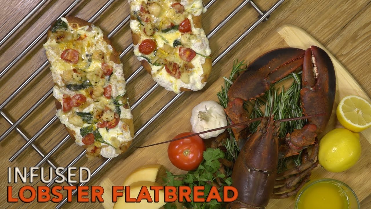 Lobster FlatBread - Infused Food How To - MagicalButter.com