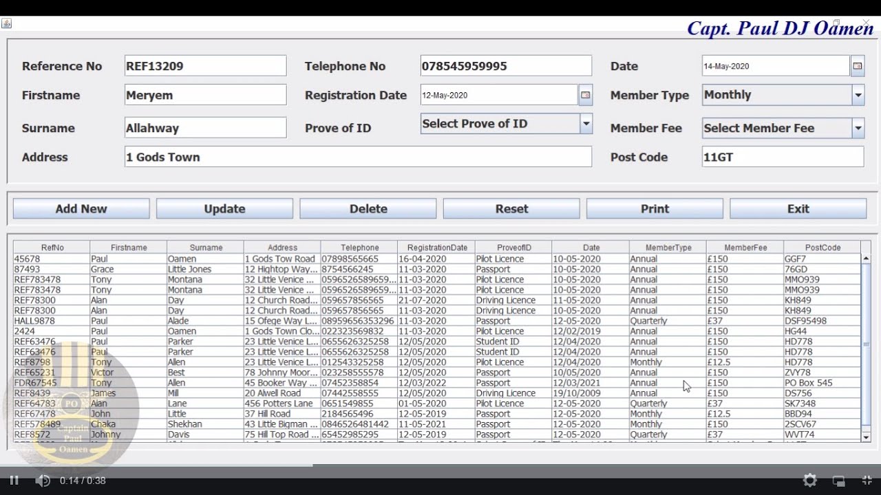 How to Create a Data Entry Form with SQL Database in Java using Eclipse –  Full Tutorial