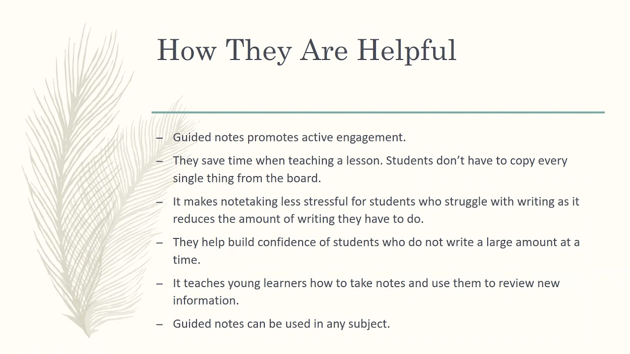 Teacher Tip: Guided Notes