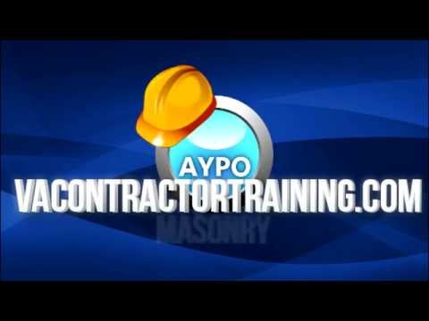VaContractorTraining.com - Masonry Training Course