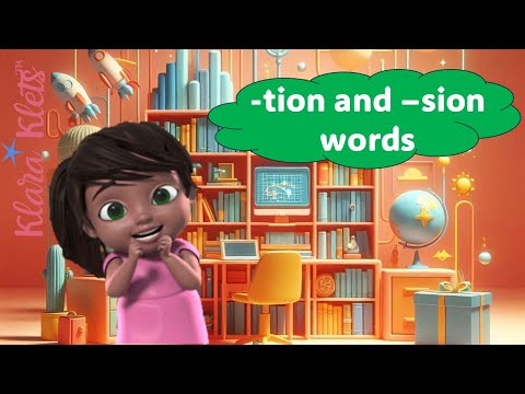English Spelling Words ending with -tion and -sion
