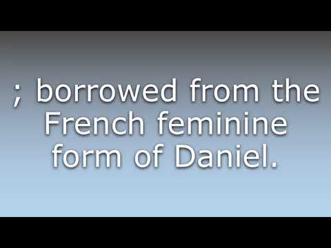 What does Danielle mean?