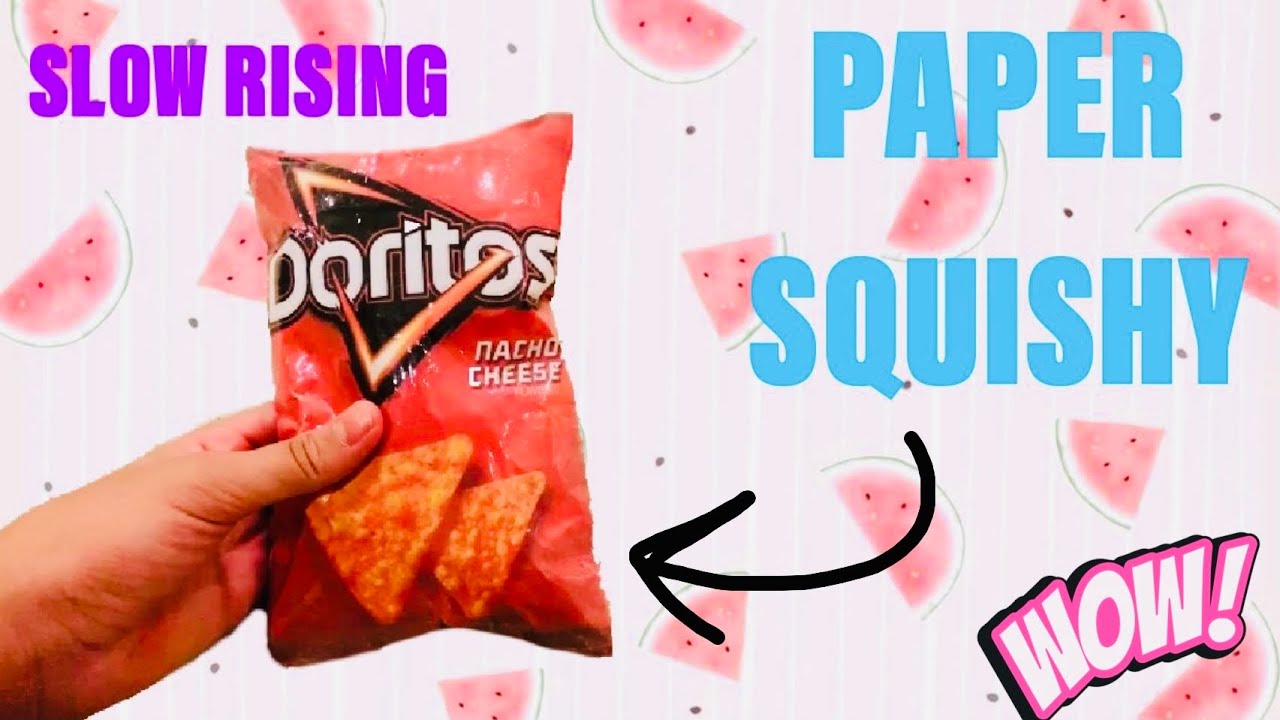 TUTORIAL: DIY DORITOS PAPER SQUISHY! (slow rising)