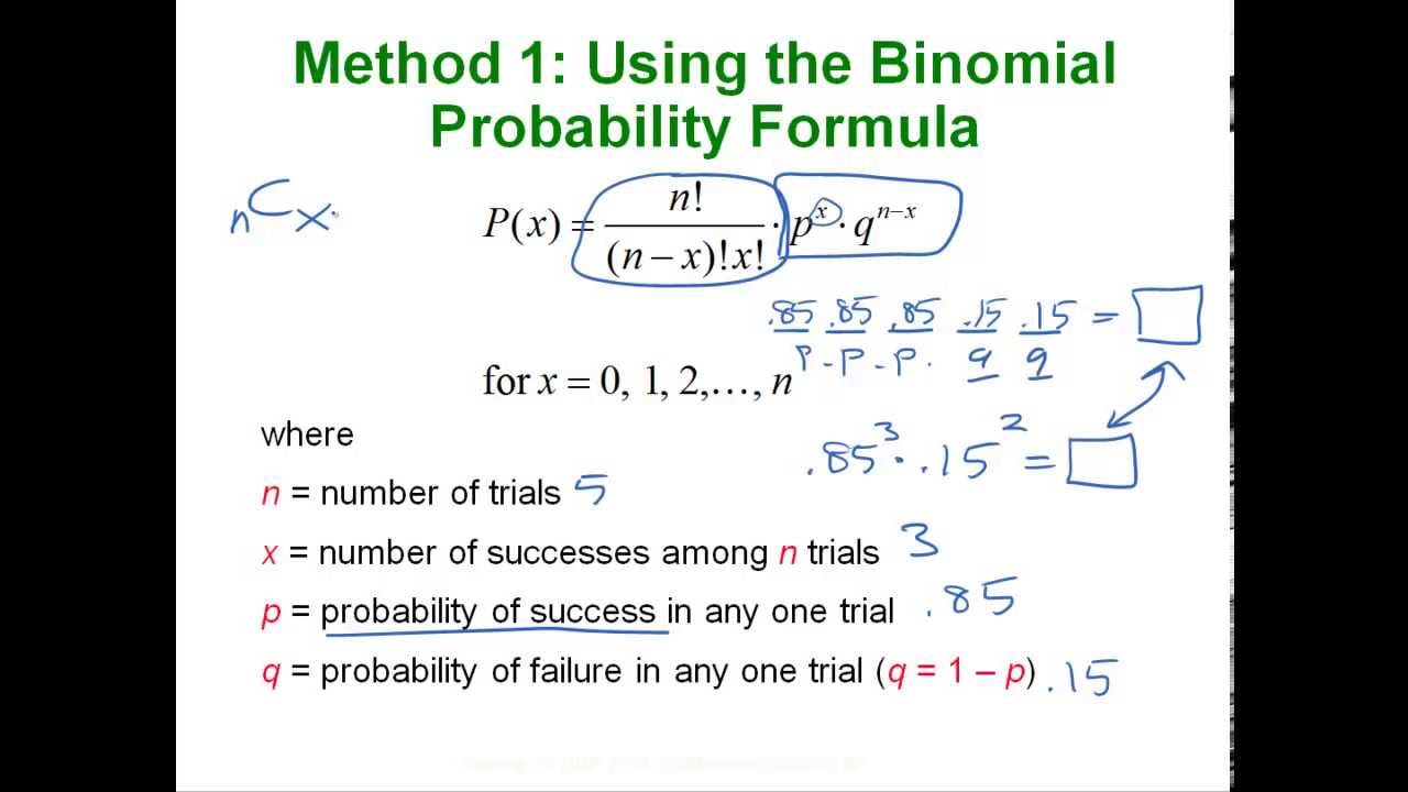 Statistics - Binomial & Poisson Distributions