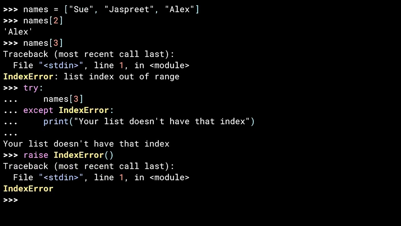 Understanding Python's raise for Crafting Exceptions