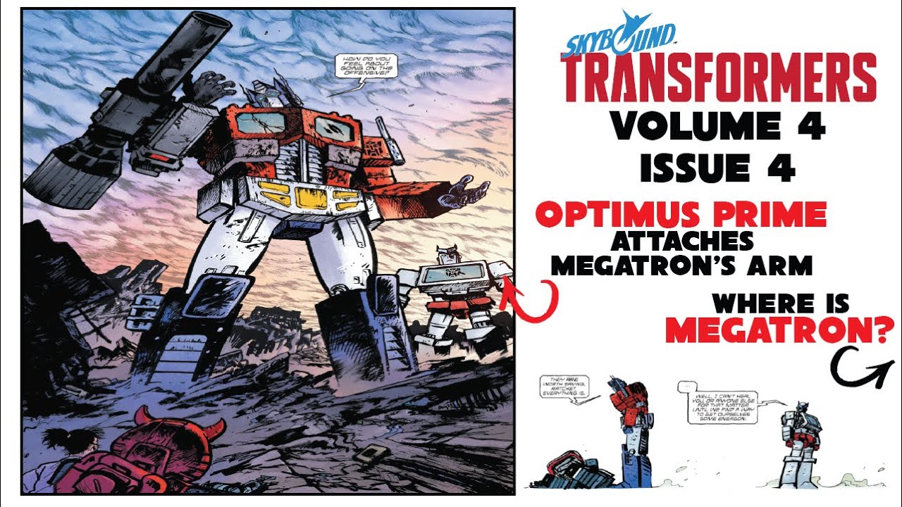 Optimus Prime's New Arm Transformers Volume 4 Issue 4 Skybound Comic Book Summary #transformerscomic