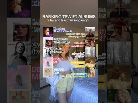 Listing My Fav and Least Fav TAYLOR SWIFT SONG For Each Album!!! Can You Guess Which is Which? 🤍✨🌸
