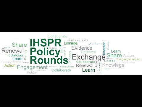 IHSPR Policy Rounds - Pharmacare in Canada (WEBINAR May 6, 2014)