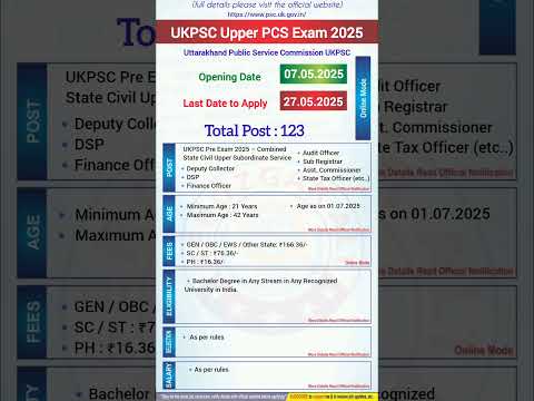 UKPSC Upper PCS Exam 2025 | UKPSC Upper PCS Pre Exam 2025