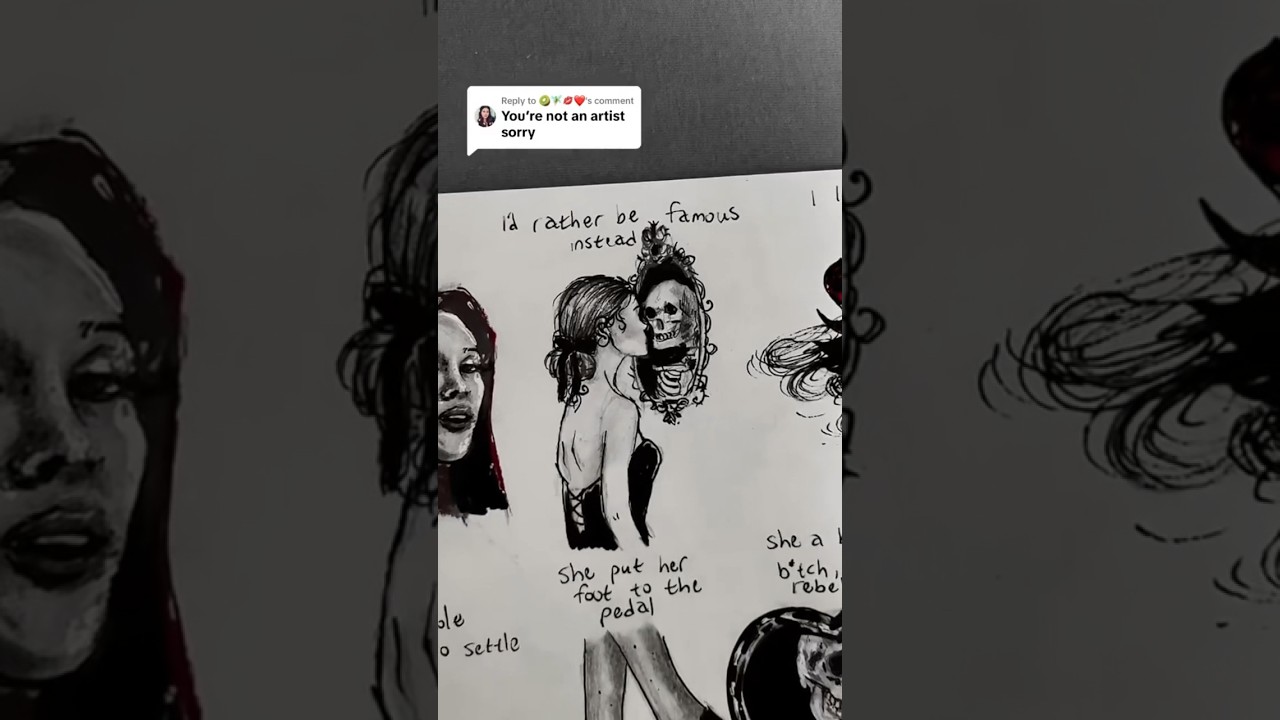 Lyrics Art- Paint the Town Red 🩸 #dojacat #creative #artist