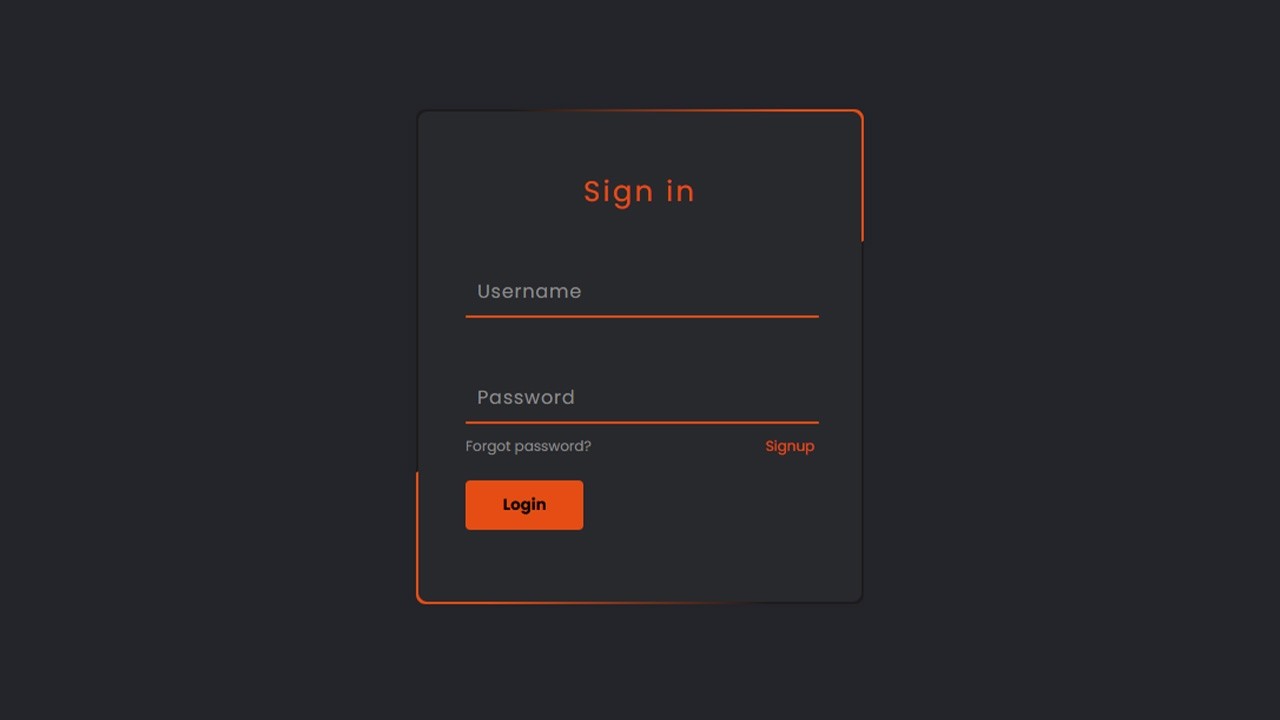 Animated Login Form with Source Code  _ Using HTML & CSS
