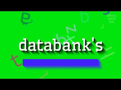 How to say "databank's"! (High Quality Voices)