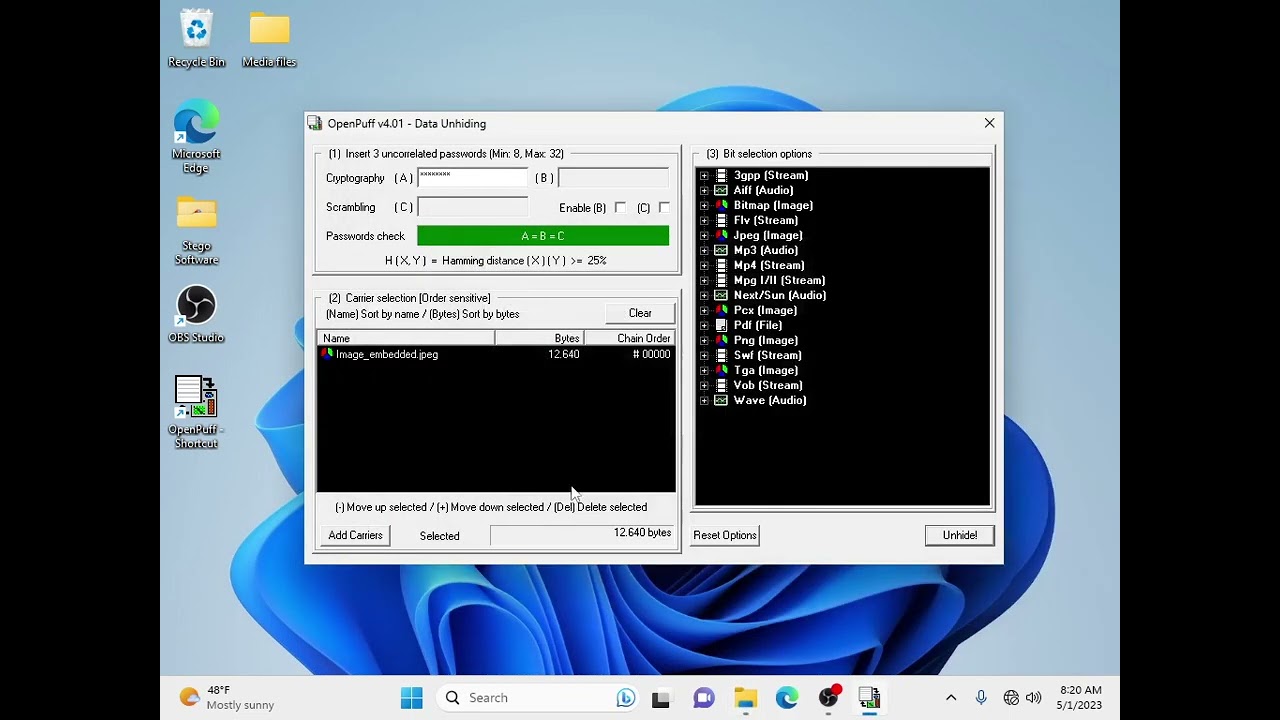 OpenPuff Test