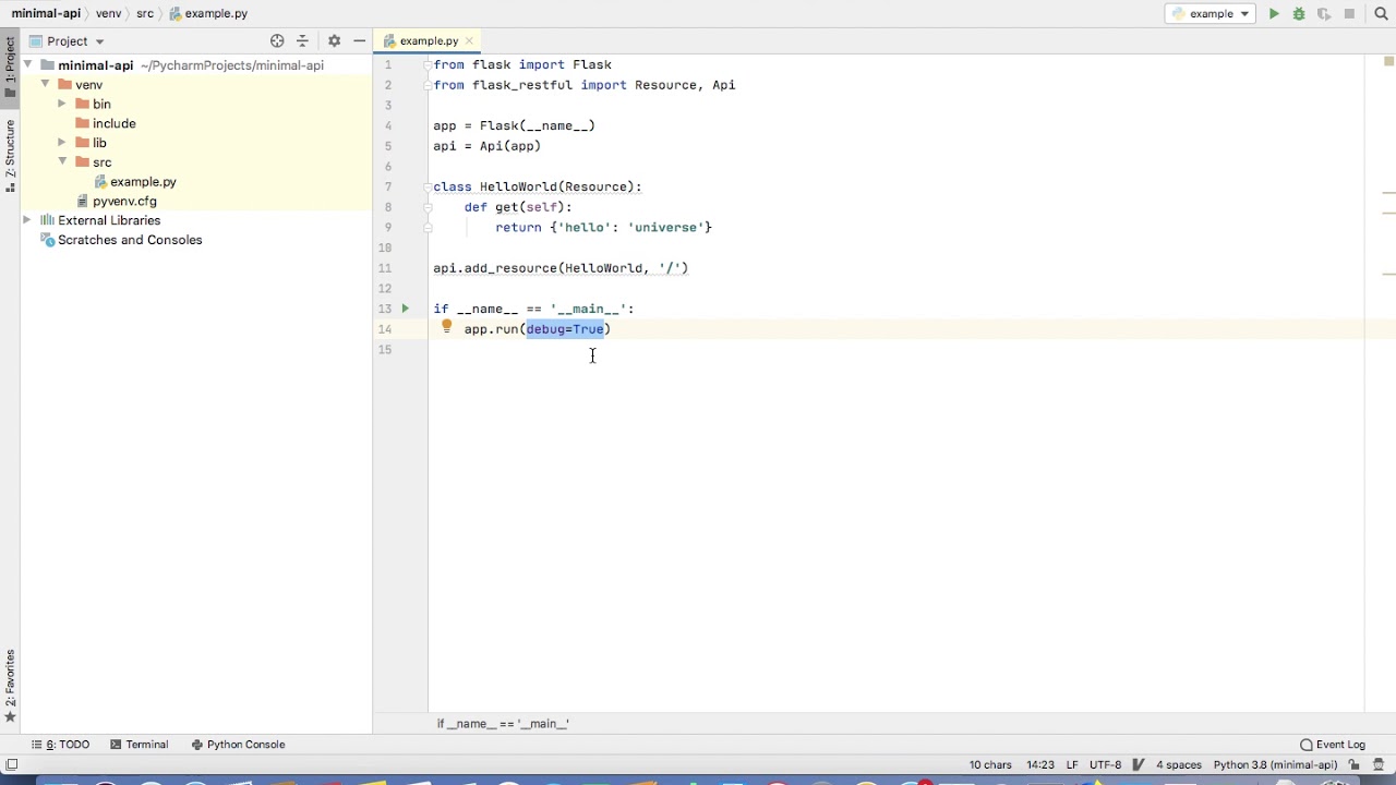 How do I debug a Python Flask app