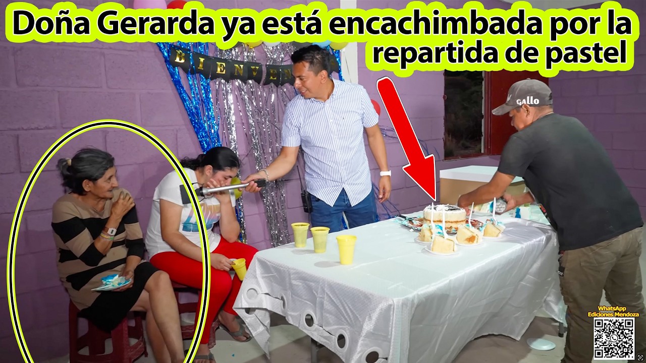 No tarda en sacar la colina doña Gerarda por la repartida de pastel que hace  Ediciones Mendoza