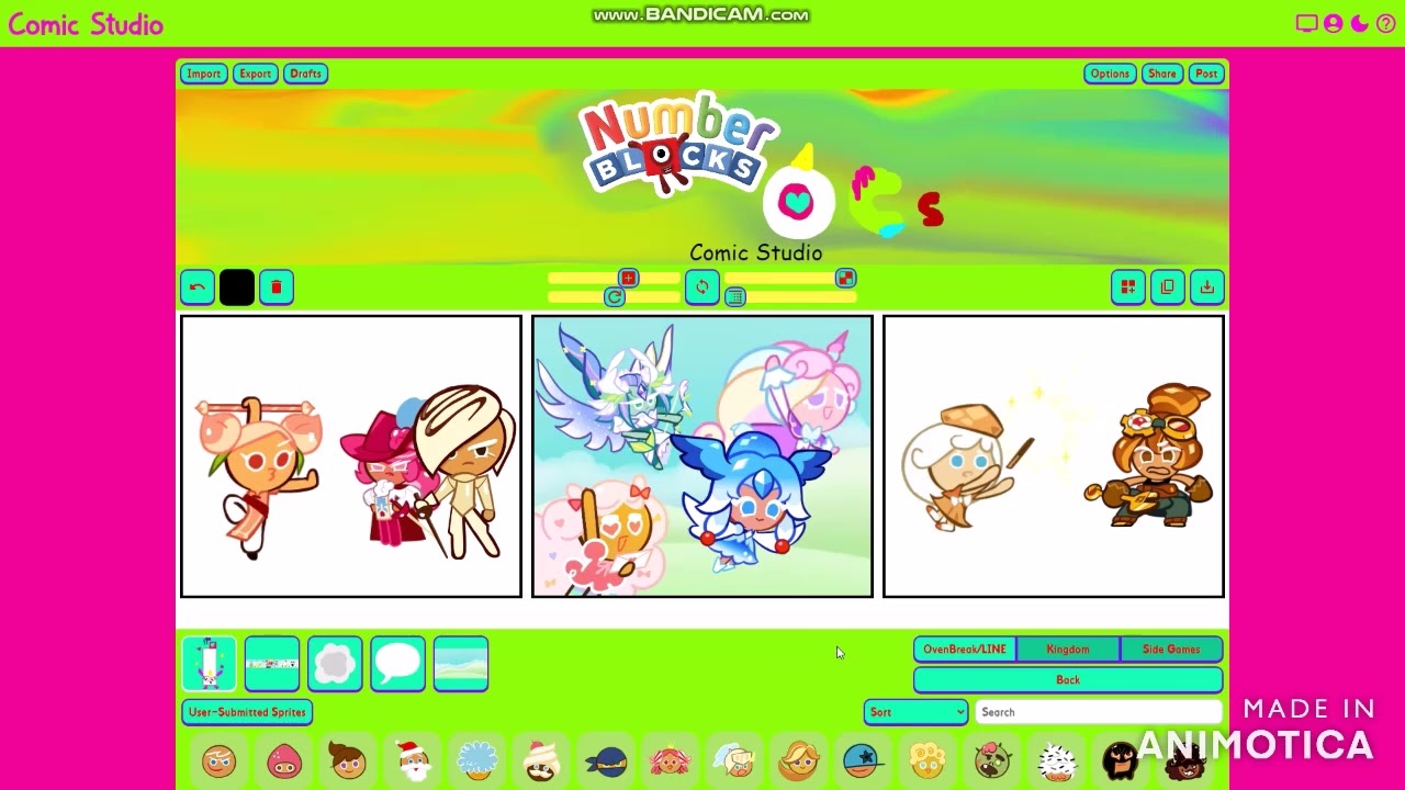 Numberblocks OCs Comic Studio was a fan made reference from kids