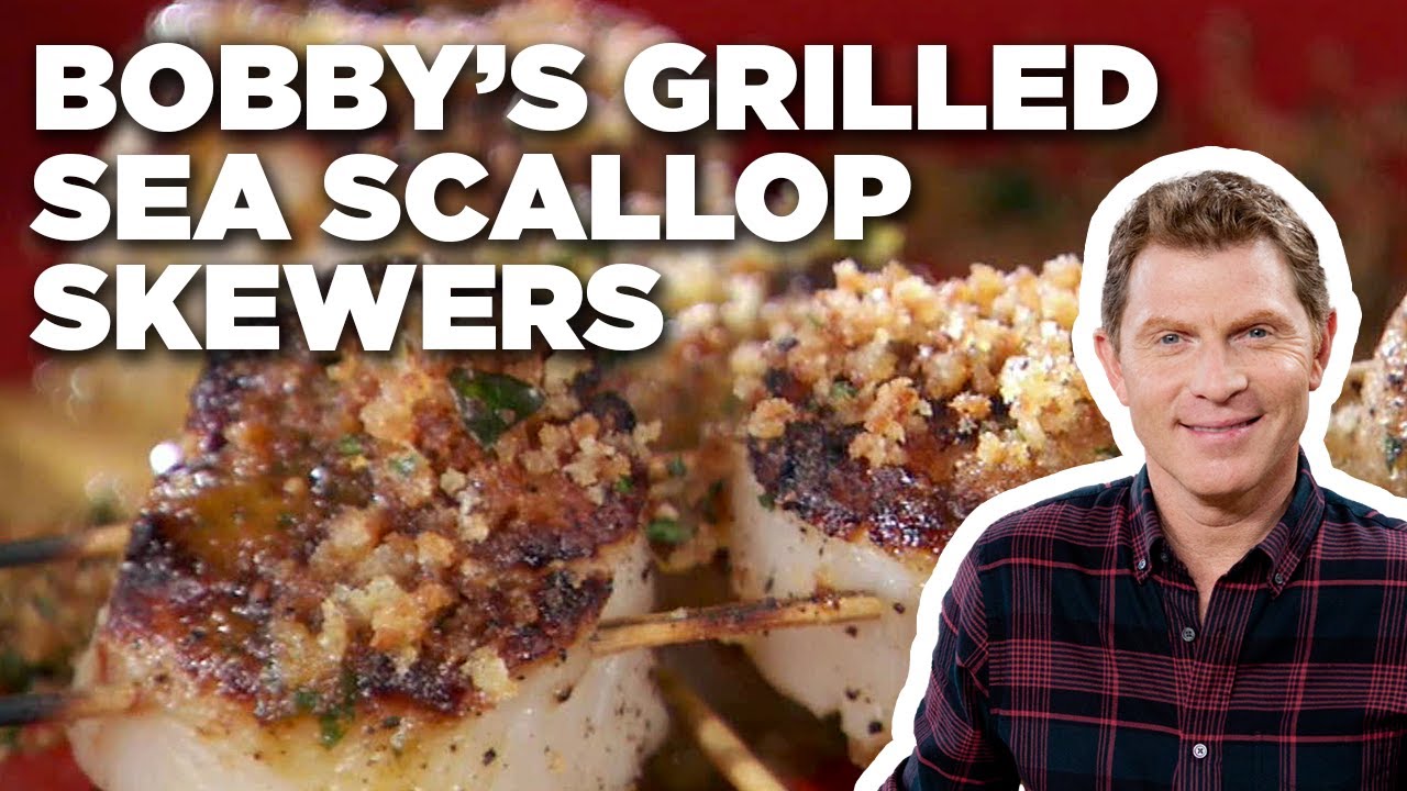 Bobby Flay's Grilled Sea Scallop Skewers | Bobby Flay's Barbecue Addiction | Food Network